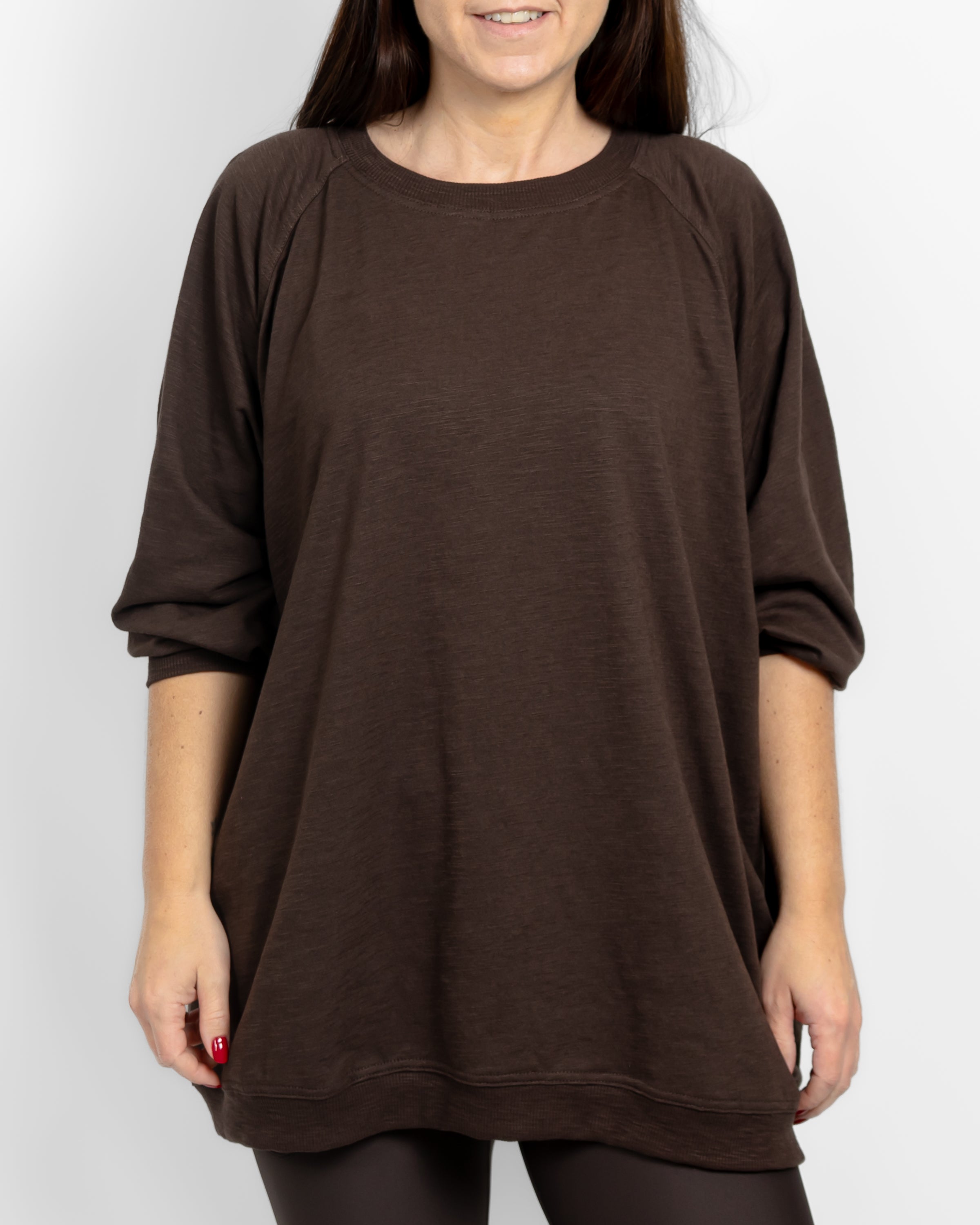 Marley Relaxed Mocha Brown Shirt – Maya Freya