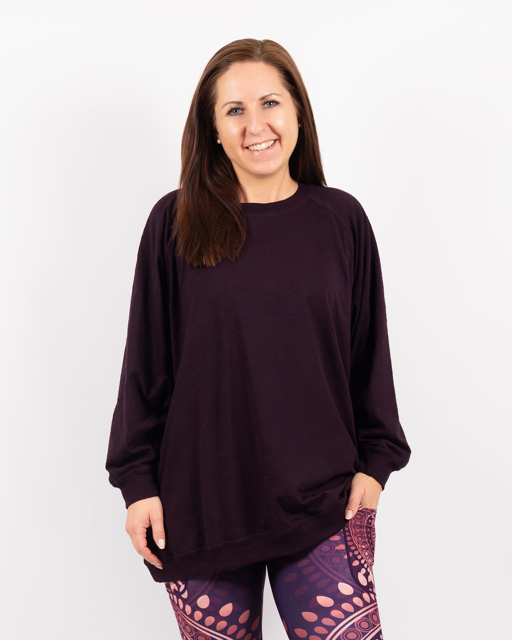 Marley Relaxed Deep Plum Shirt – Maya Freya