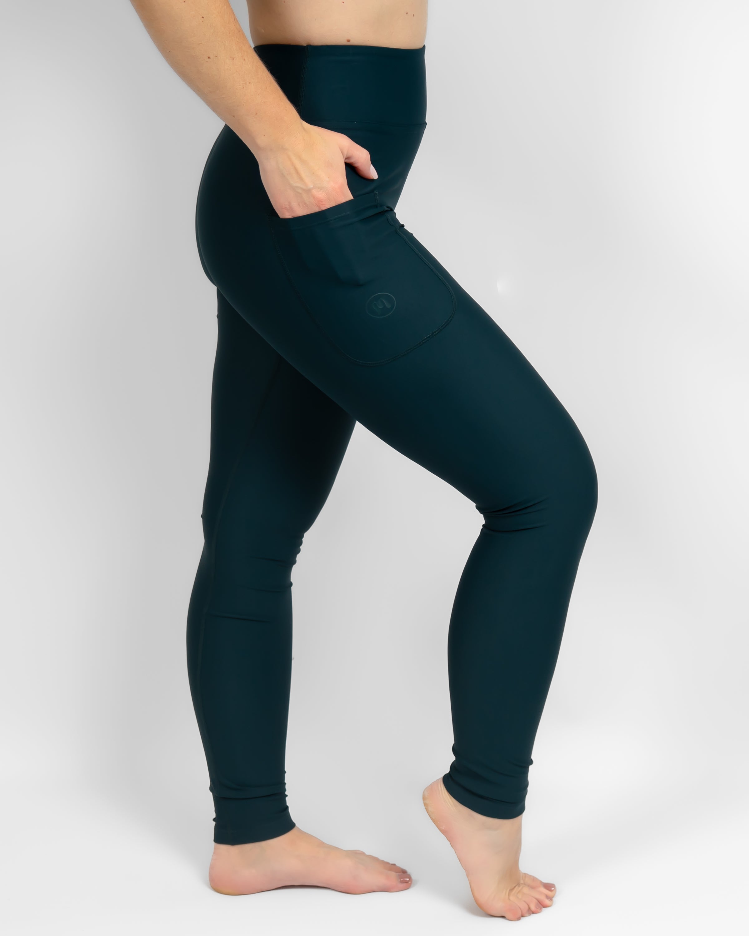 Signature Midnight Teal Leggings – Maya Freya